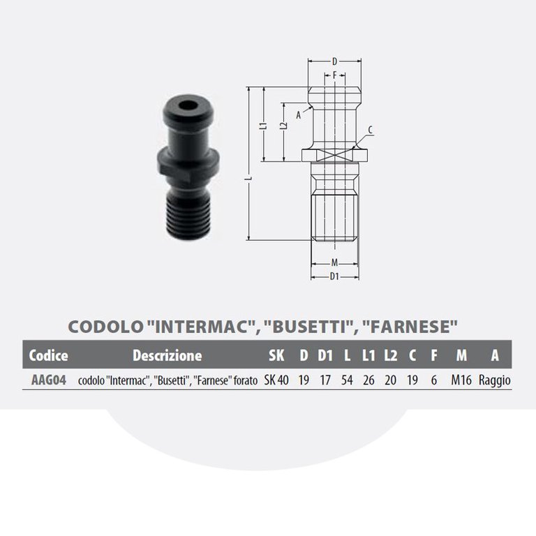 Coni ISO 40 per macchine CNC | amastone.it - Articoli per Marmisti