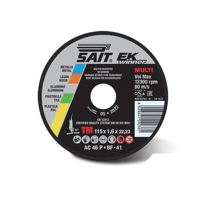 amastone®: Dischetto taglio ferro Planet-TM A46Q – SAIT ABRASIVI
