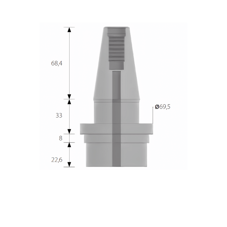 amastone®: Cono Ravelli (Vecchio Tipo) ISO 40 - Inox - IMS